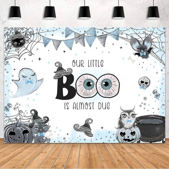 Party Supplies | Halloween Baby Shower Backdrop | Poshmark